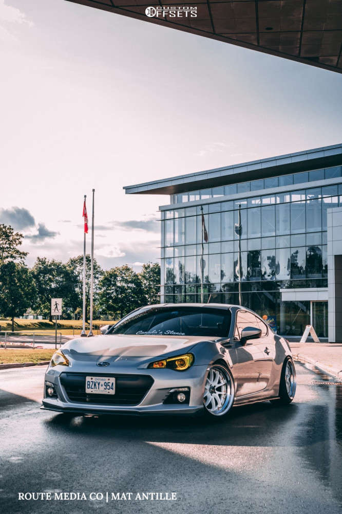2013 Subaru BRZ with 18x10 25 Work VS SS and 225/40R18 Federal SS595 ...