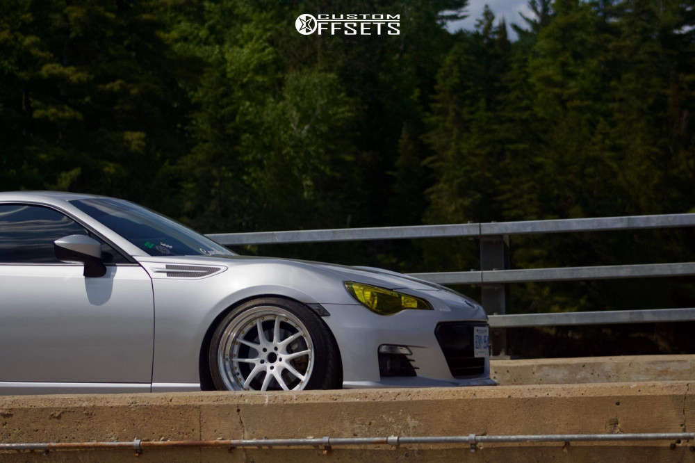 2013 Subaru BRZ with 18x10 25 Work VS SS and 225/40R18 Federal SS595 ...