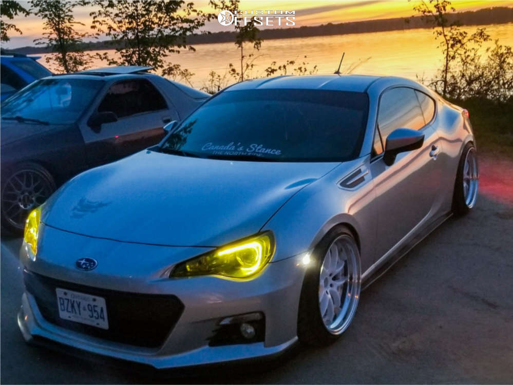 2013 Subaru BRZ with 18x10 25 Work VS SS and 225/40R18 Federal SS595 ...