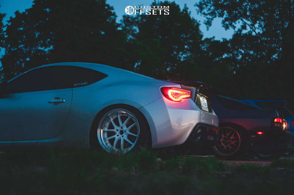 2013 Subaru BRZ with 18x10 25 Work VS SS and 225/40R18 Federal SS595 ...