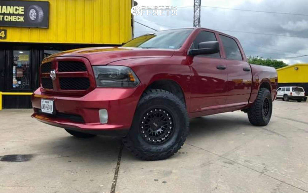 2015 Ram 1500 with 17x9.5 0 Black Rhino Fury and 35/12.5R17 Toyo Tires ...