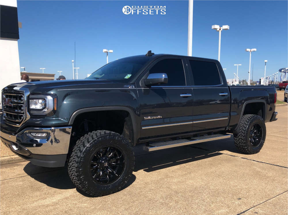 2018 GMC Sierra 1500 with 20x10 -18 Fuel Sledge and 35/12.5R20 Nitto ...