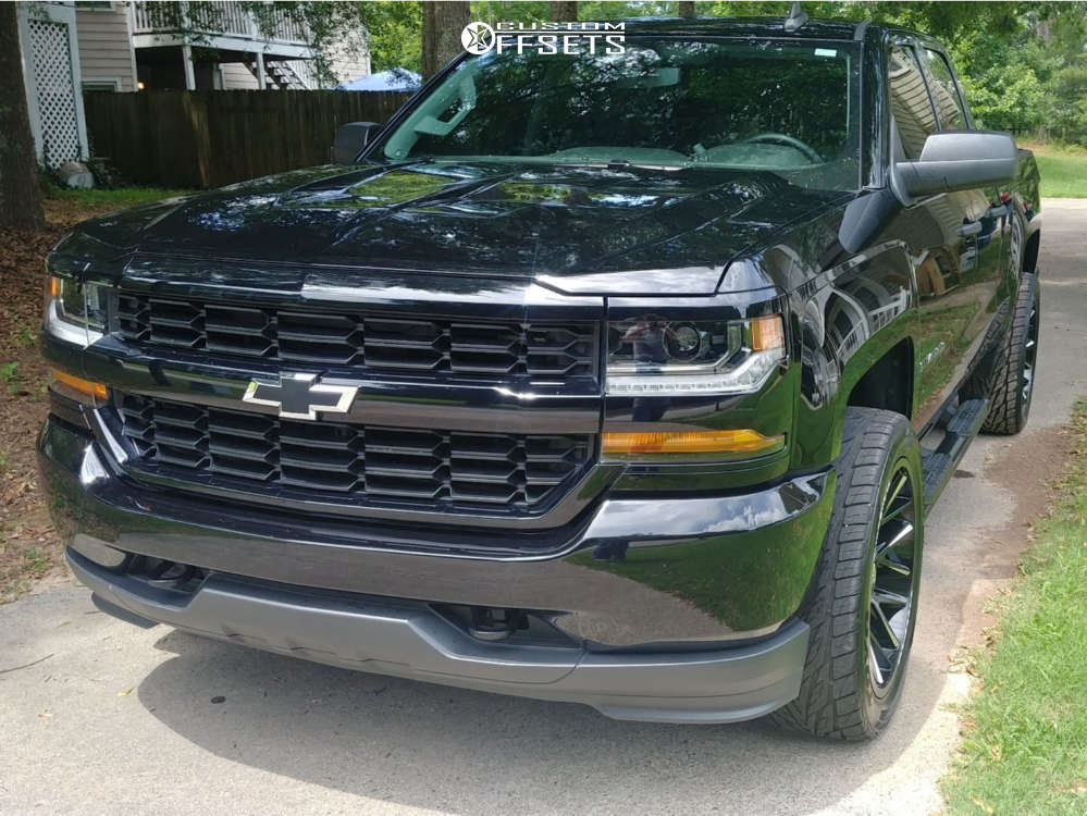 2018 Chevrolet Silverado 1500 with 22x10 -25 Dropstars 654bm and 305 ...