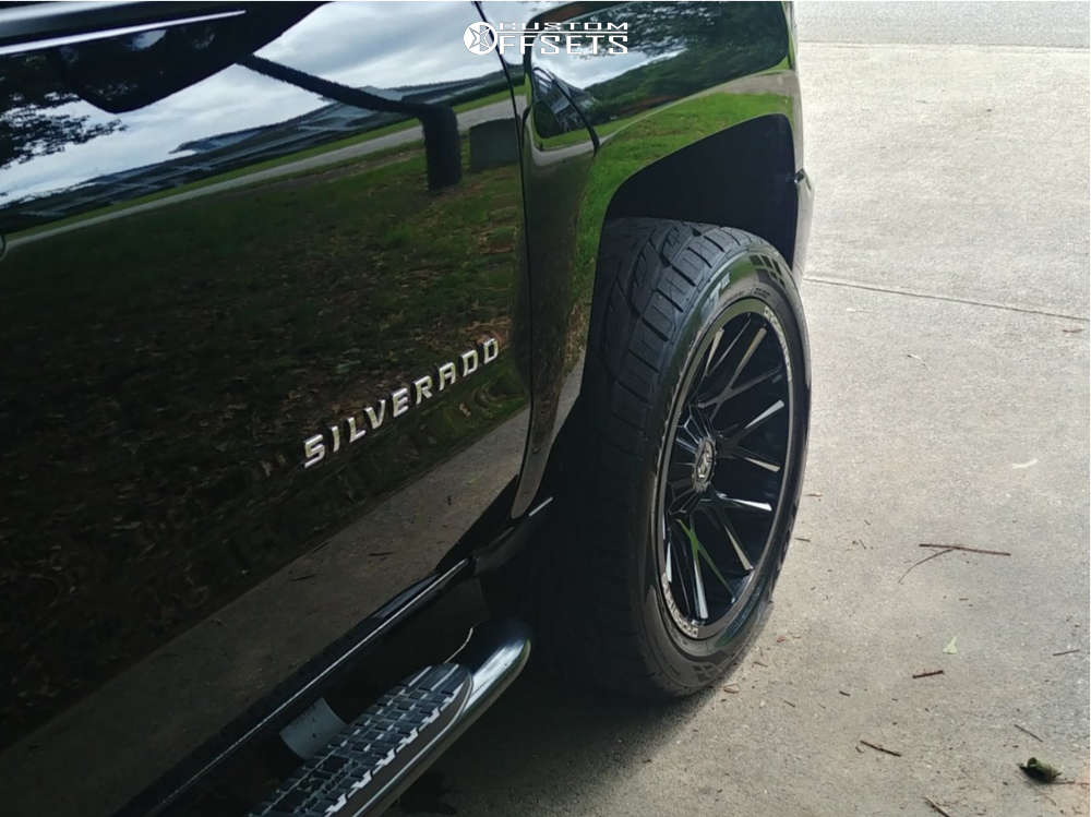 2018 Chevrolet Silverado 1500 with 22x10 -25 Dropstars 654bm and 305 ...