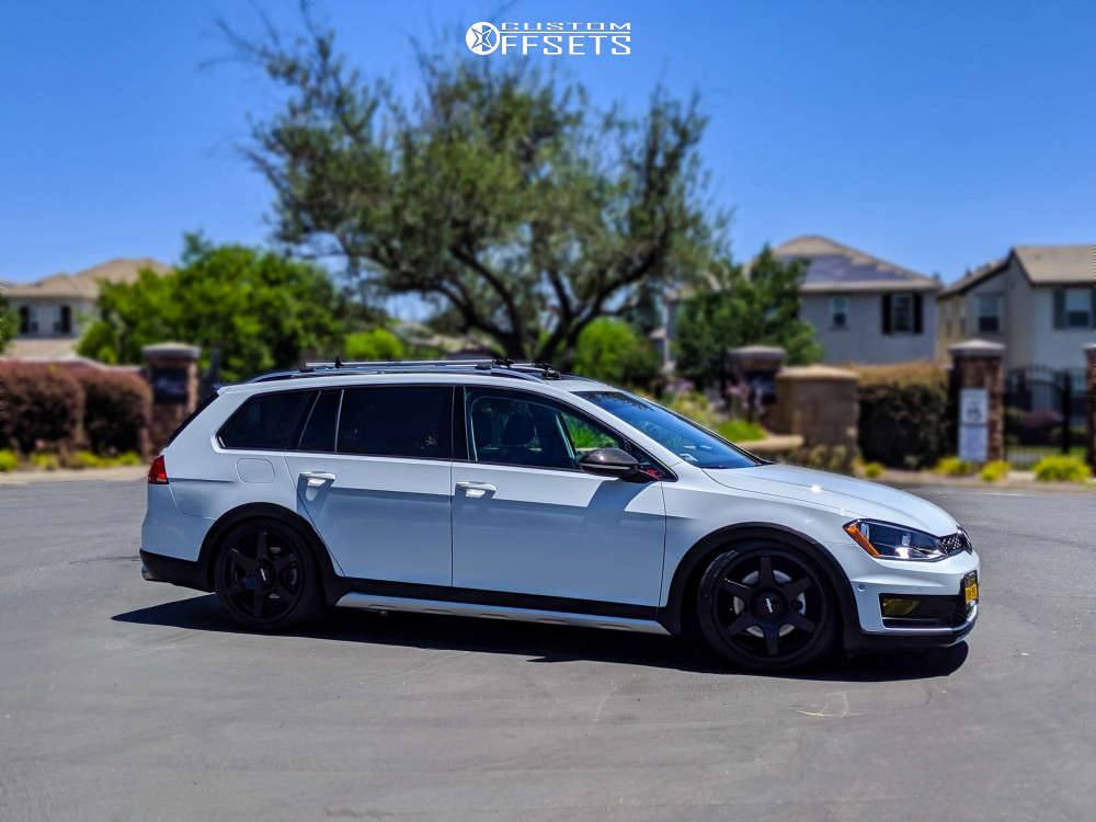 2017 Volkswagen Golf Alltrack with 18x8.5 45 Rotiform Six and 225/40R18 ...