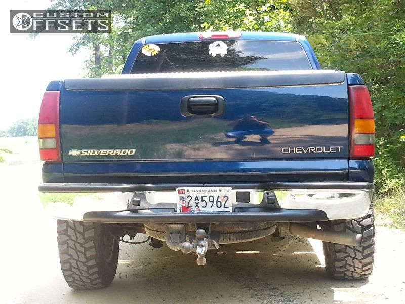 2002 Chevrolet Silverado 1500 with 17x9 -6 Pro Comp 1089 and 285/70R17 ...
