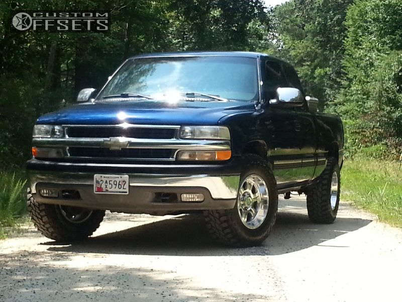 2002 Chevrolet Silverado 1500 with 17x9 -6 Pro Comp 1089 and 285/70R17 ...