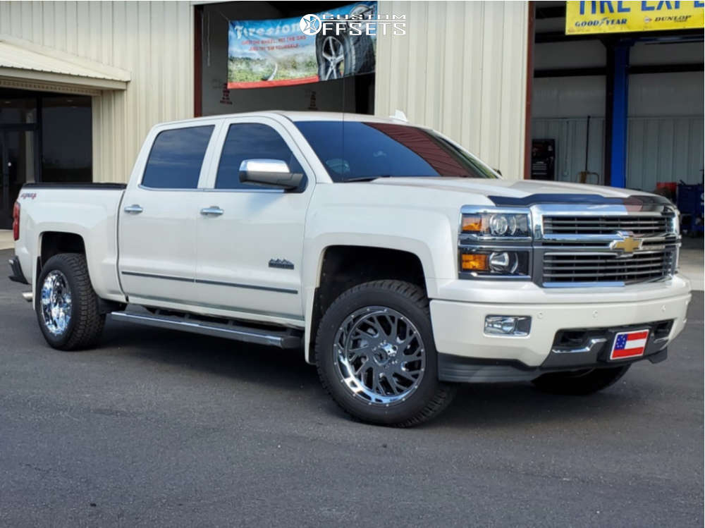 2015 Chevrolet Silverado 1500 with 20x10 -19 Xtreme Force Xf8 and 285 ...