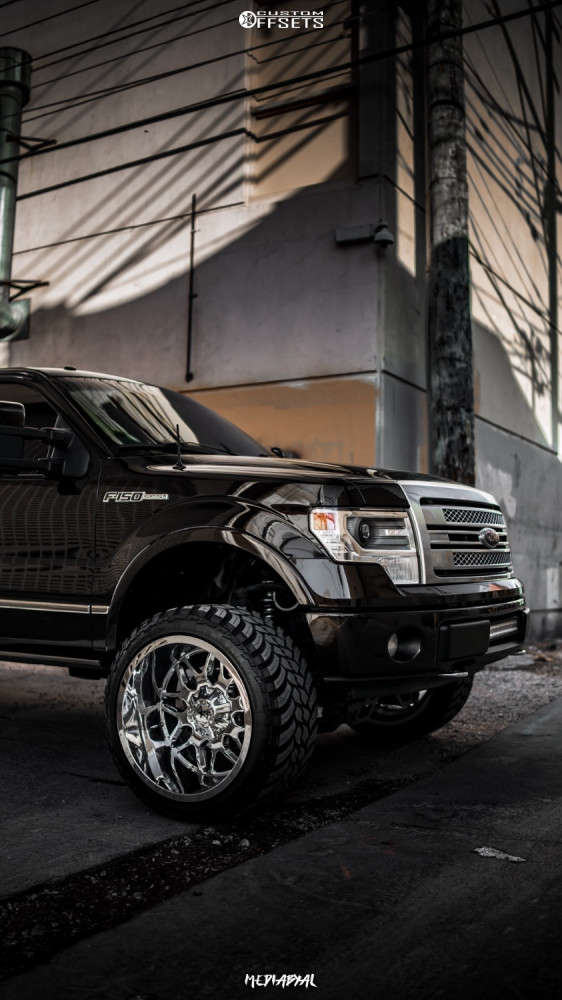 2014 Ford F-150 with 24x14 -76 RBP Forged Atomic and 35/13.5R24 AMP Mud ...