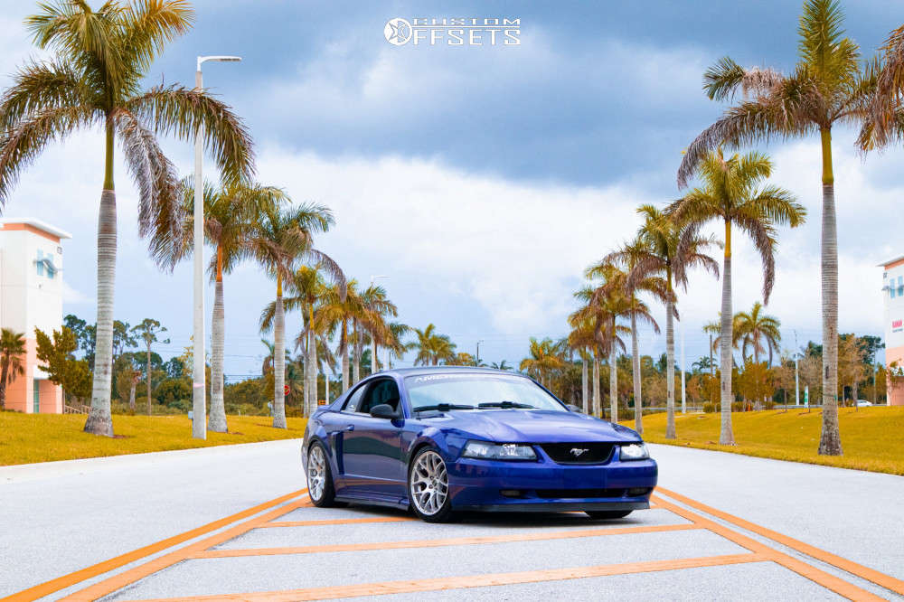 2004 Ford Mustang with 18x9 30 American Muscle Amr and 245/40R18 Presa ...