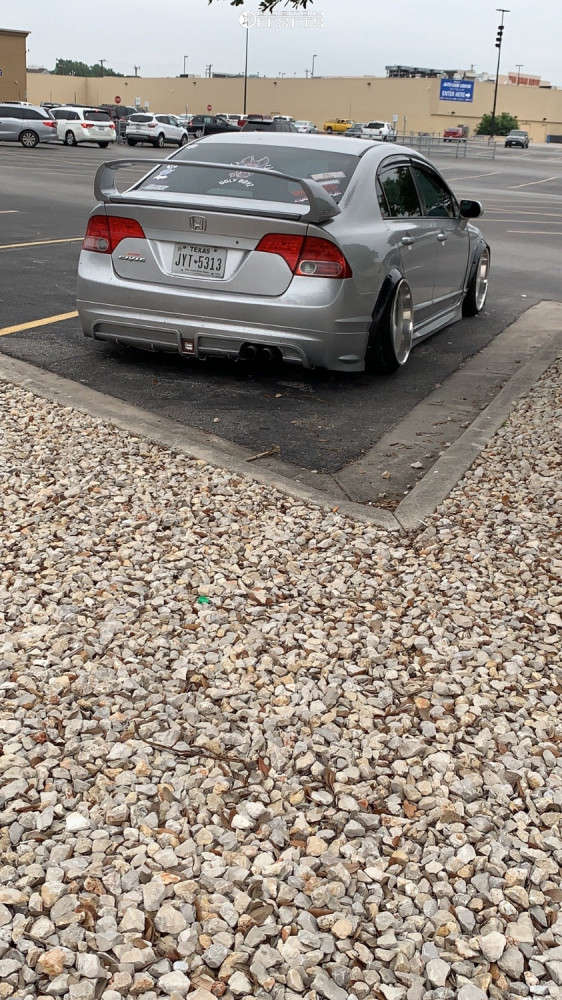 2008 Honda Civic with 18x9.5 0 Fabulous Profound Wheels and 215/35R18 ...