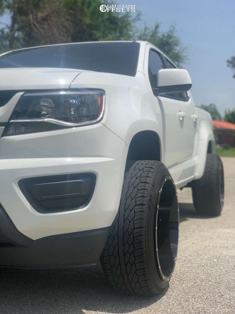 2019 Chevrolet Colorado with 22x12 -44 Monster Offroad M14 and 265 ...