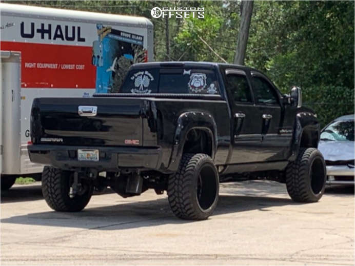 2013 GMC Sierra 2500 HD with 24x14 -76 RBP 73r and 35/13.5R24 AMP Mud ...