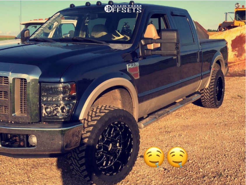 2008 Ford F-250 Super Duty with 20x10 -25 TIS 544BM and 33/12.5R20 ...