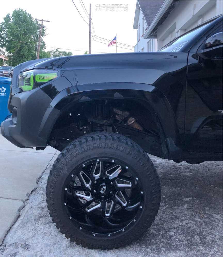 2016 Toyota Tacoma with 20x12 -51 Vision Spyder and 285/55R20 Atturo ...