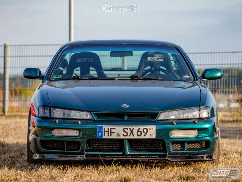 1998 Nissan S14 with 17x8.5 20 Japan Racing Jr9 and 215/45R17 Hankook ...