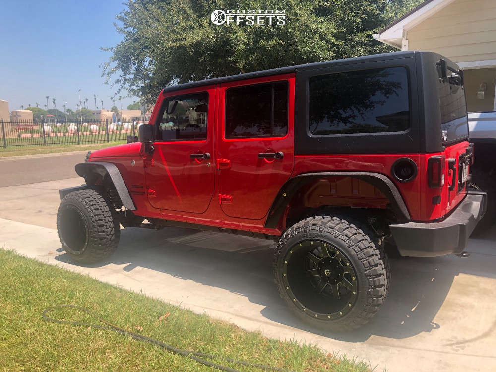 2017 Jeep Wrangler JK with 20x14 -76 Fuel Maverick and 33/12.5R20 Fury Offroad Country Hunter ...