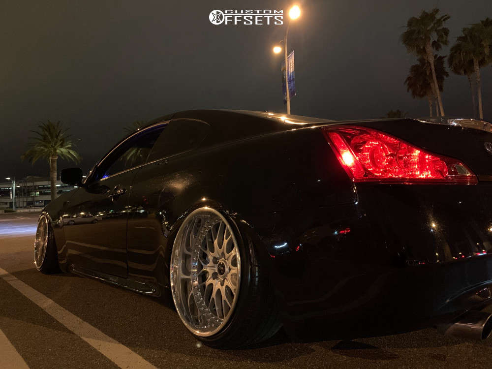 2011 INFINITI G37 with 19x10 0 Work Rezax Ii and 225/35R19 Lionhart Lh ...
