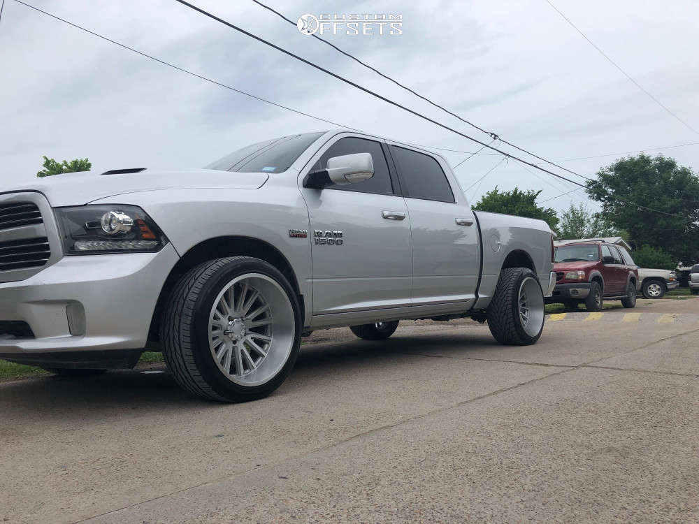2016 Ram 1500 with 22x12 -44 V-Rock Anvil and 305/45R22 Vercelli Strada ...