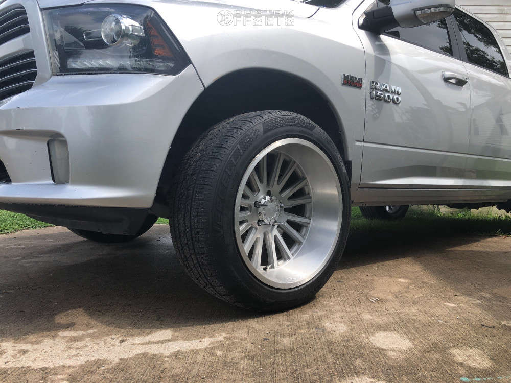 2016 Ram 1500 with 22x12 -44 V-Rock Anvil and 305/45R22 Vercelli Strada ...