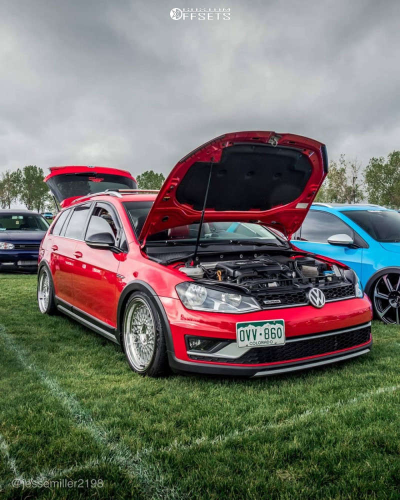 2017 Volkswagen Golf Alltrack with 18x9 35 Avant Garde M220 and 245 ...