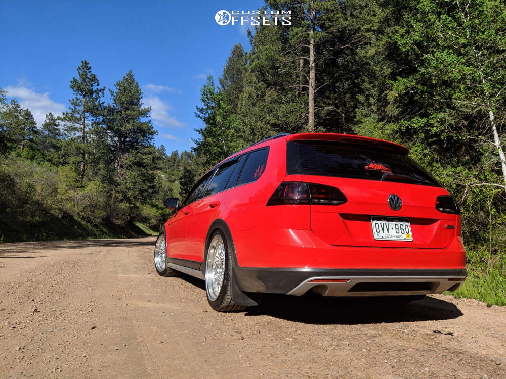 2017 Volkswagen Golf Alltrack with 18x9 35 Avant Garde M220 and 245 ...