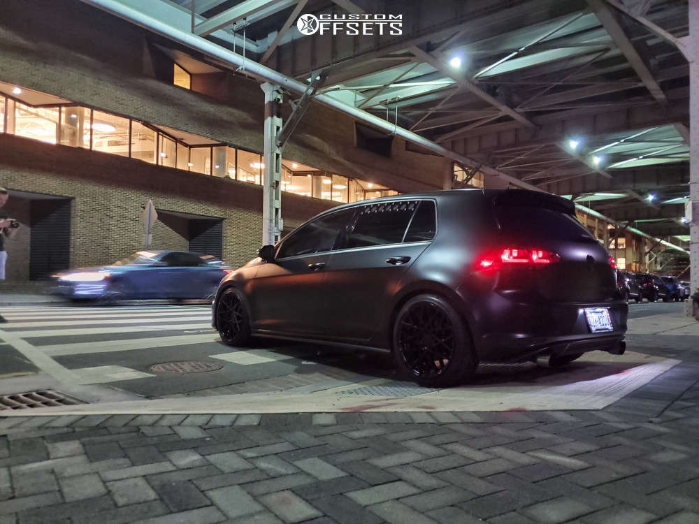 2016 Volkswagen GTI with 18x8.5 45 Rotiform Blq and 225/40R18 Nitto Neo ...