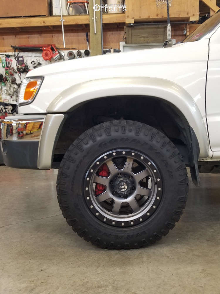 2001 Toyota 4Runner with 17x8.5 -6 Fuel Trophy and 265/70R17 Goodyear ...