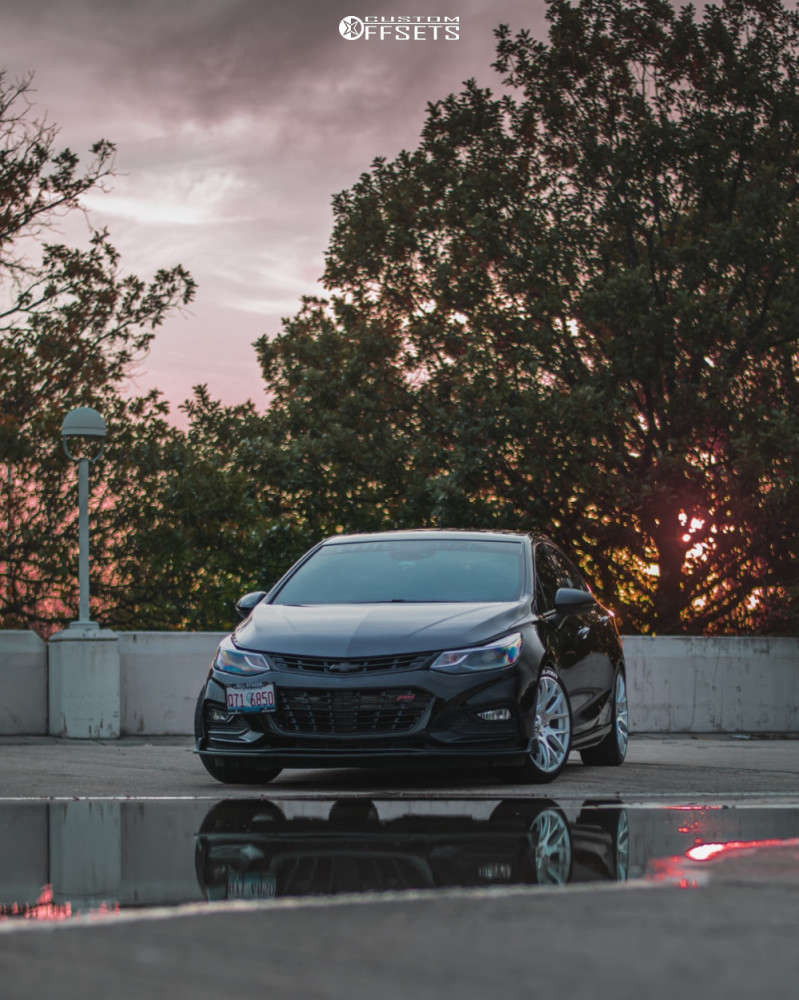 2016 Chevrolet Cruze with 18x8.5 35 ESR Sr12 and 255/35R18 Falken Ziex ...
