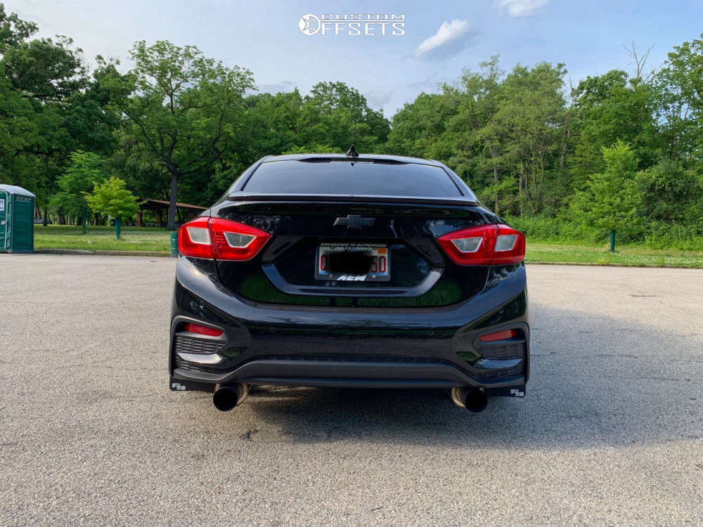 2016 Chevrolet Cruze with 18x8.5 35 ESR Sr12 and 255/35R18 Falken Ziex ...