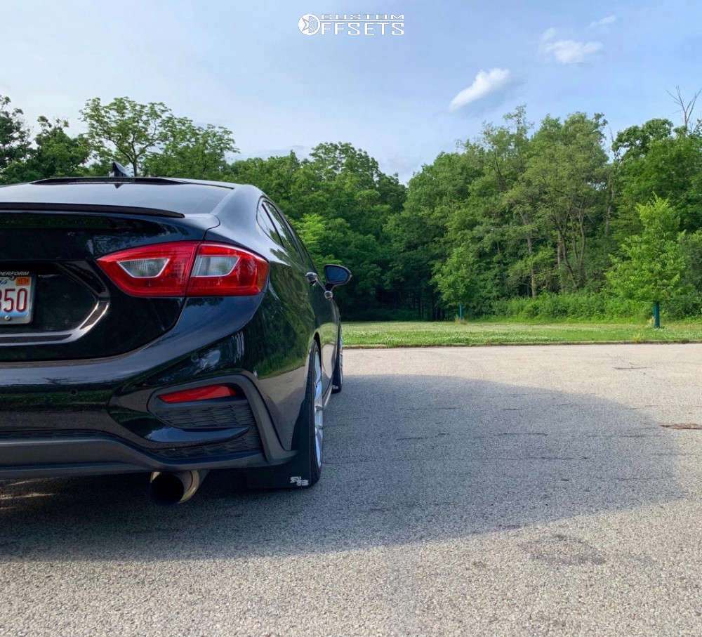 2016 Chevrolet Cruze with 18x8.5 35 ESR Sr12 and 255/35R18 Falken Ziex ...