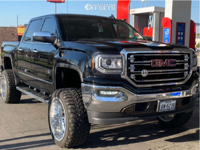 2018 GMC Sierra 1500 with 22x12 -51 TIS Forged F51p1 and 33/12.5R22 ...