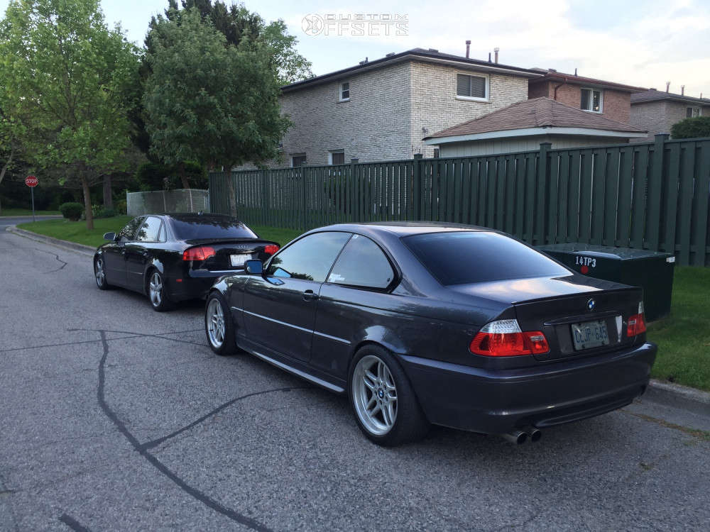 2005 BMW 330Ci with 18x8 13 OEM Wheels Style 37m and 245/40R18 ...