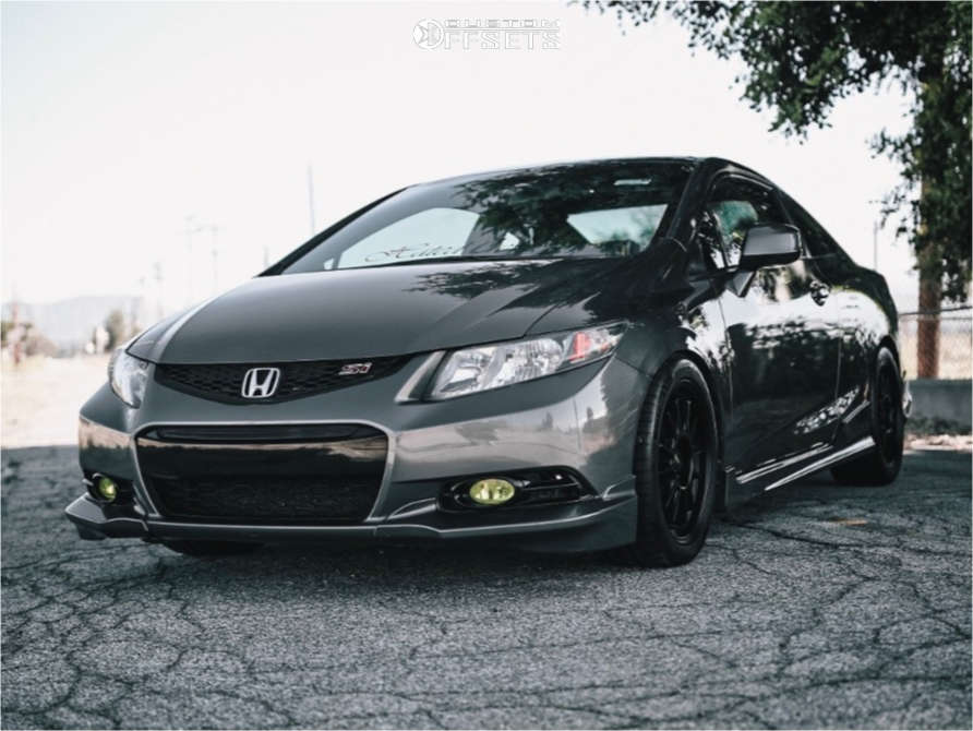 2013 Honda Civic with 17x8 35 Konig Hypergram and 245/40R17 Michelin ...