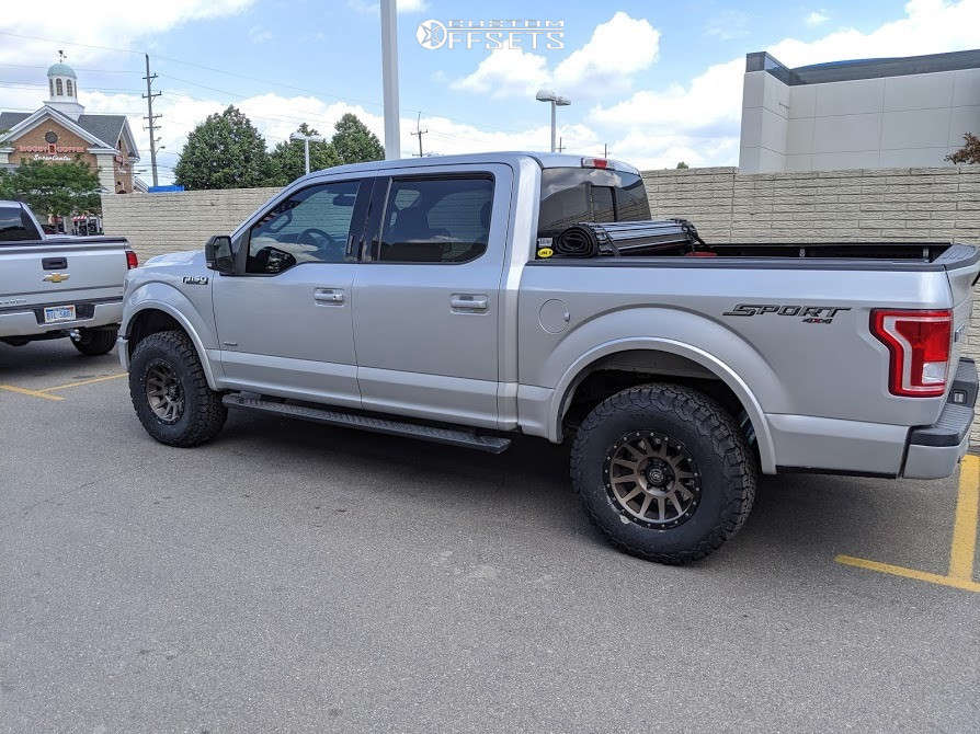 2015 Ford F-150 with 17x8.5 6 Icon Compression and 285/75R17 BFGoodrich ...