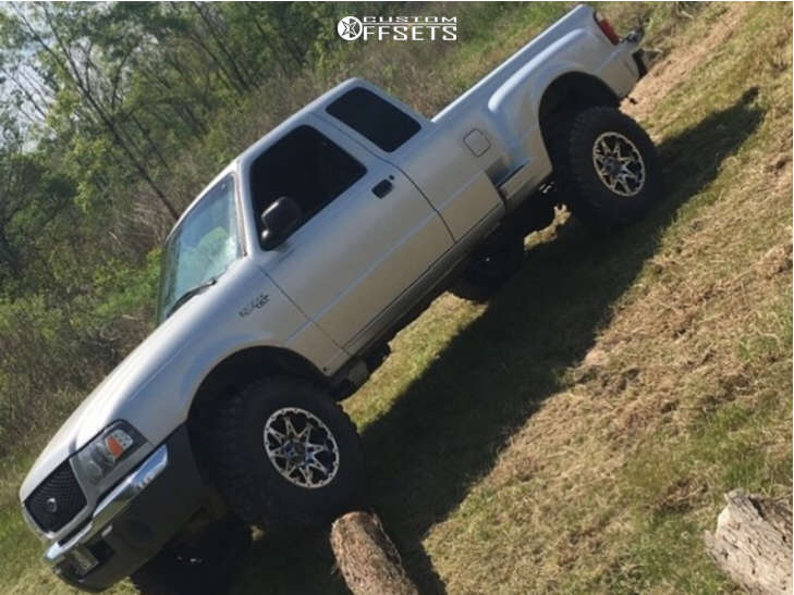 2001 Ford Ranger with 16x8 -6 American Outlaw Buckshot and 285/75R16 ...