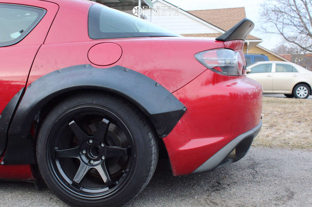 2004 Mazda RX-8 Wheel Offset Tucked Coilovers | 734531 | Custom Offsets