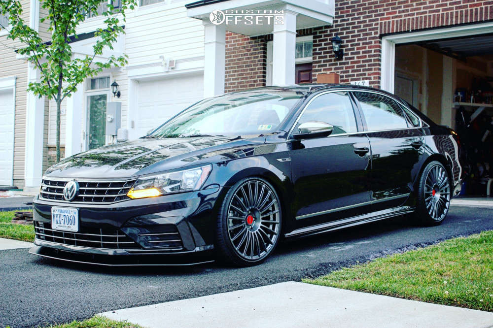 2017 Volkswagen Passat with 20x8.5 35 Rotiform Buc and 235/35R20 ...