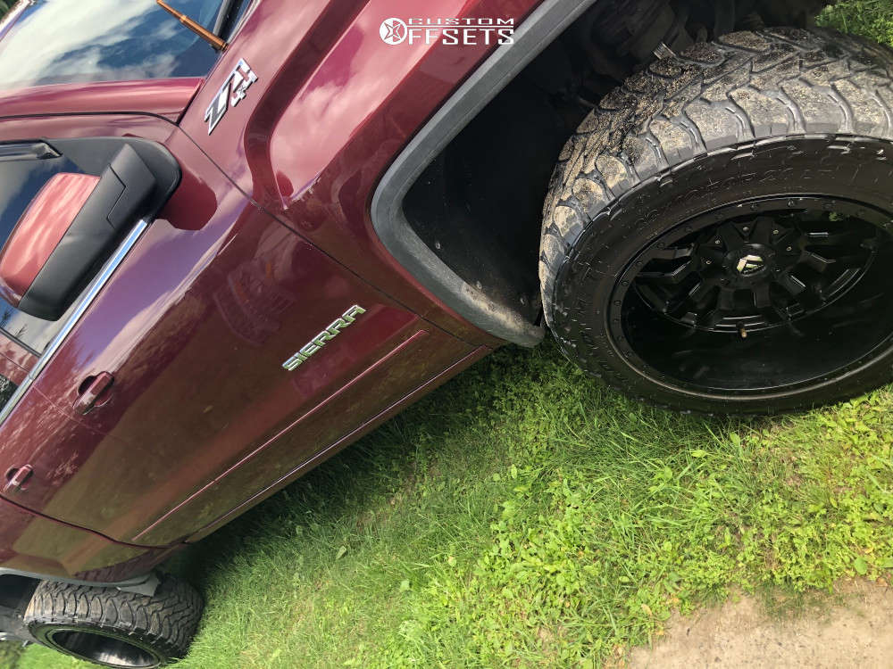 2014 GMC Sierra 1500 with 20x12 -44 Fuel Sledge and 33/12.5R20 Toyo ...