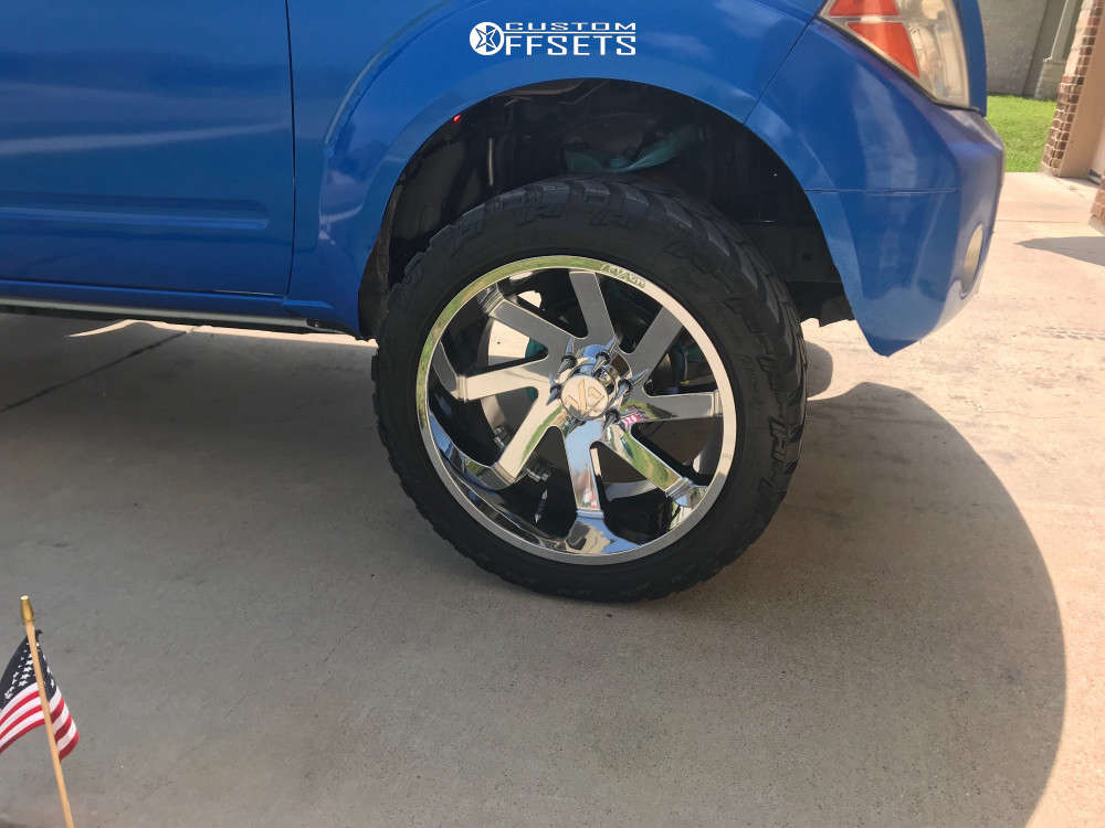 2007 Nissan Pathfinder with 22x12 -51 ARKON OFF-ROAD Lincoln and 33/12 ...
