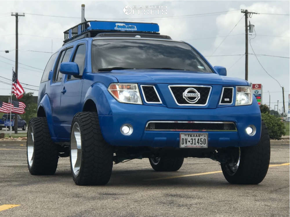 2007 Nissan Pathfinder with 22x12 -51 ARKON OFF-ROAD Lincoln and 33/12 ...
