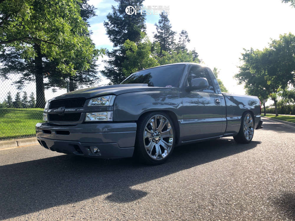 2005 Chevrolet Silverado 1500 with 22x9 24 OE Performance 113 and 265 ...