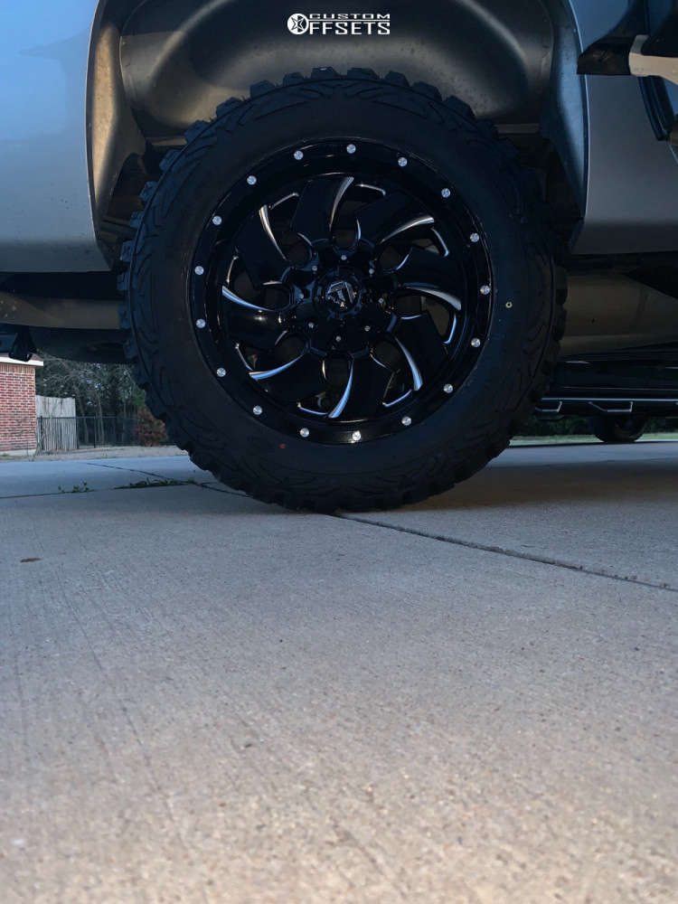 2012 Chevrolet Silverado 1500 with 20x9 1 Fuel Cleaver and 295/65R20 ...