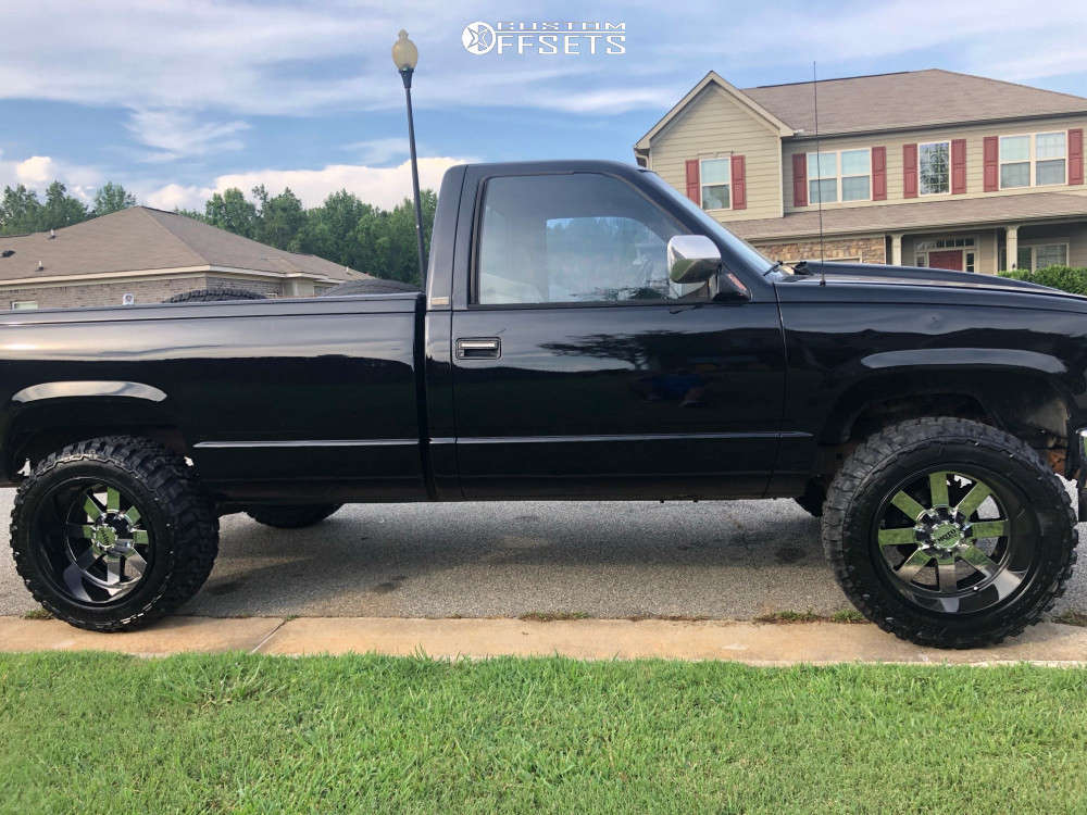 1990 Chevrolet C1500 with 20x12 -44 Moto Metal Mo200 and 33/12.5R20 ...