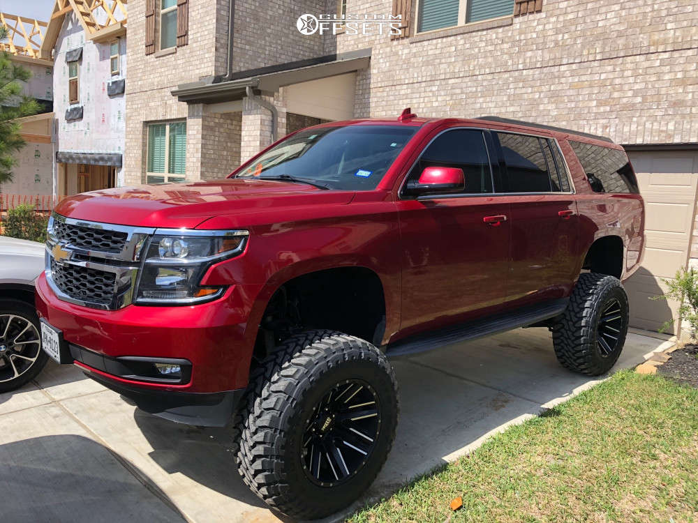 2015 Chevrolet Suburban 1500 with 20x12 -44 Moto Metal Mo978 and 37/13 ...