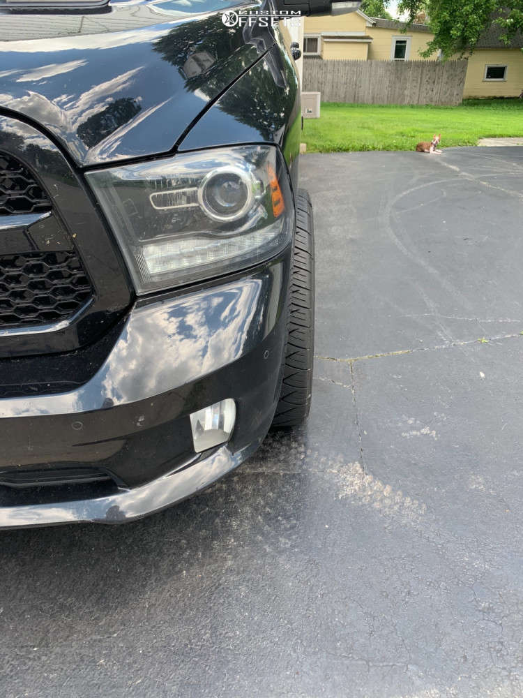 2014 Ram 1500 with 22x10 -18 Fuel Sledge and 305/45R22 Nitto NT420V and ...