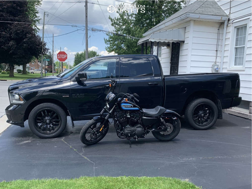 2014 Ram 1500 with 22x10 -18 Fuel Sledge and 305/45R22 Nitto NT420V and ...