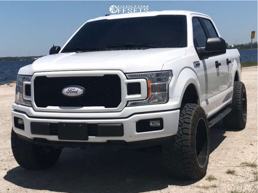2018 Ford F-150 with 20x12 -44 Ballistic Rage and 33/12.5R20 Nitto Ridge Grappler and Leveling ...