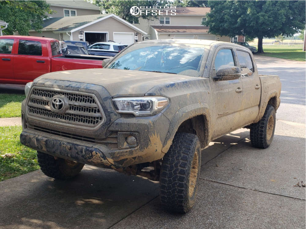 2016 Toyota Tacoma with 17x9 -6 Pro Comp Series 01 and 285/70R17 Multi ...