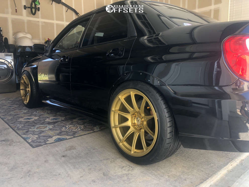 2005 Subaru WRX STI with 18x9.75 20 XXR 527 and 245/40R18 Nitto NT555 ...